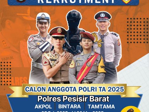 Polres Pesisir Barat Melayani Penerimaan Anggota Polri Tahun 2025 - Tribratanews Res Pesisir Barat